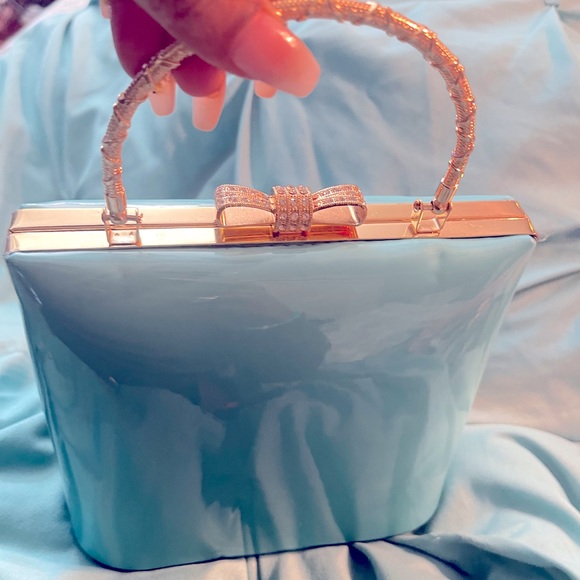 Bags | Baby Blue Mini Handbag | Poshmark